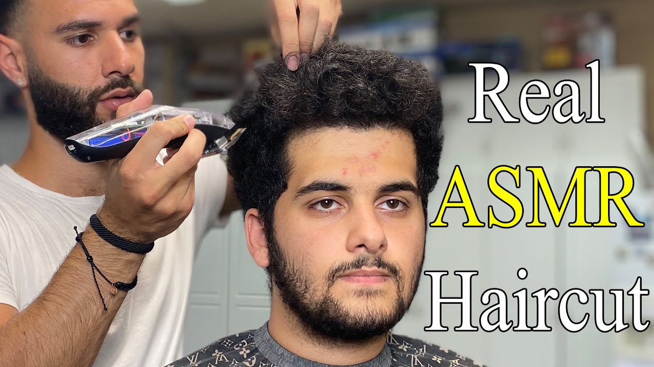 ASMR BARBER | Raw Sounds of a Haircut & Beard Trimming | No talking