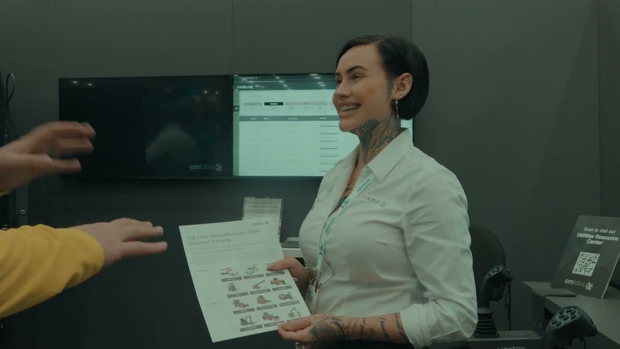 CM Labs Simulations Interview and Demo at Utility Expo