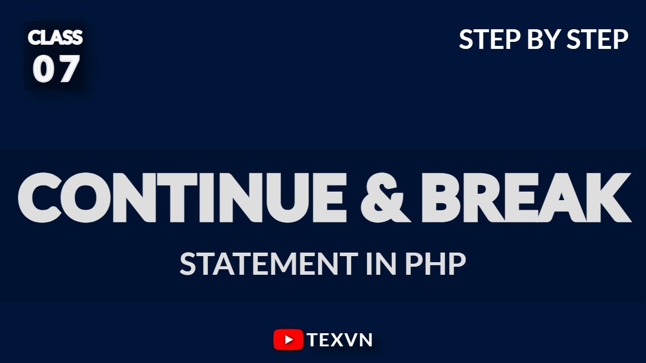 PHP Continue and Break Statement Step by Step | PHP tutorial class-7 in اردو/हिन्दी