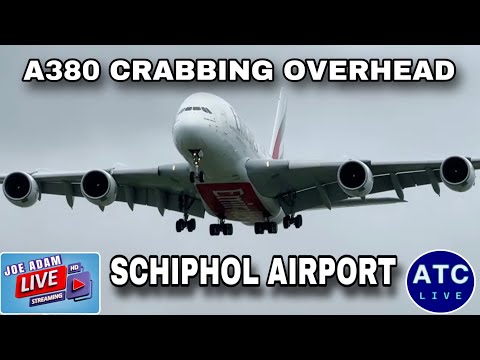🔴 LIVE: Wild Crosswind Landings & Loud Overhead at Schiphol + ATC | June 26, 2025