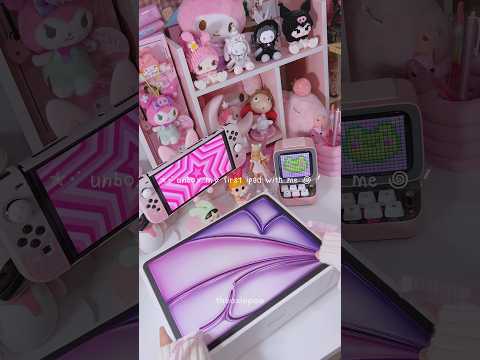 unbox my first ipad with me! ipad air 13-inch m2 wifi 2024 purple 👾 #ipad #apple #ipadair #unboxing