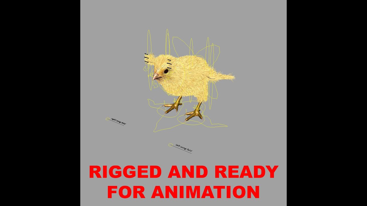 Chick Rig Preview Maya.