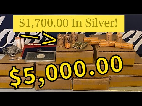 $5,000.00 In Half Dollars! & $1,700.00 In Silver!