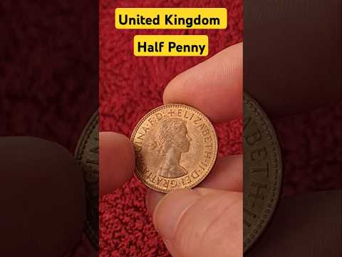 United Kingdom, 1967, Half Penny. Last year of pre-decimal circulation. #coins #oldcoins #history