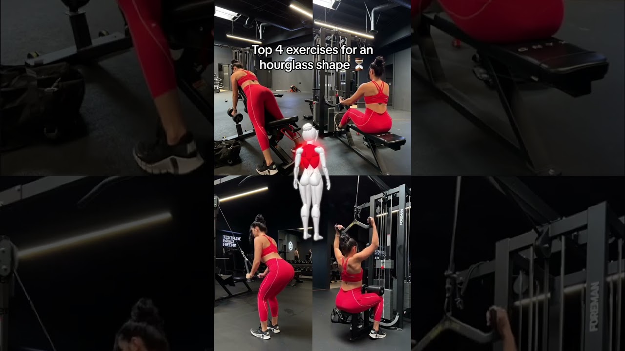 6 week hourglass program in my linktree ❤️ 4 exercises for an hourglass shape⏳