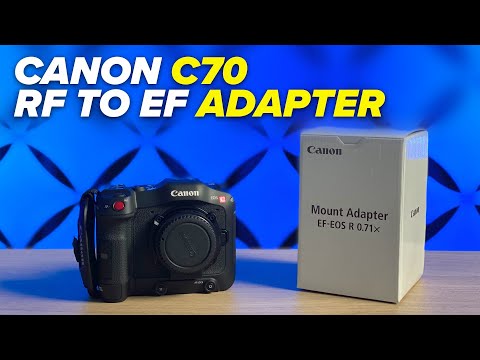 Canon EF EOS R 0.71x Mount Adapter Install - Canon C70 Review