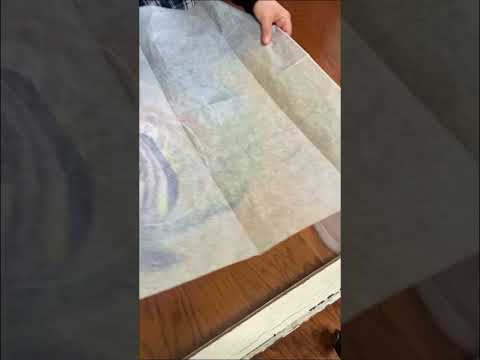 Crafting disaster? Old window meets funky decoupage paper #decoupage #crafting #shorts