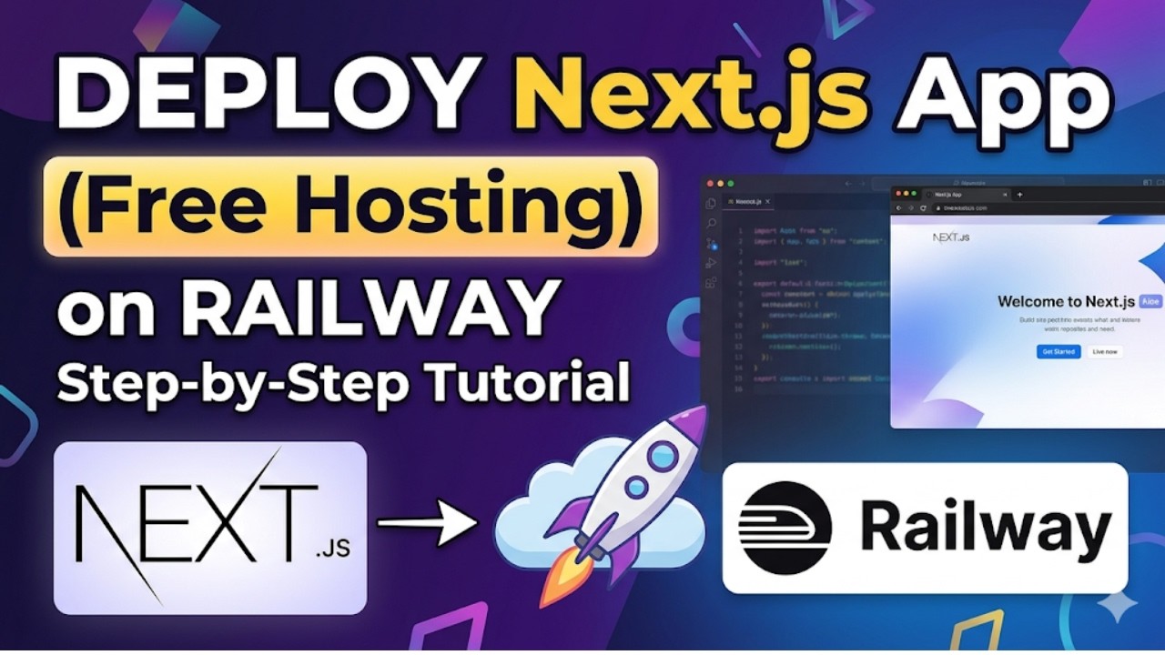 Deploy Next.js App on Railway (Free Hosting Step-by-Step Tutorial)