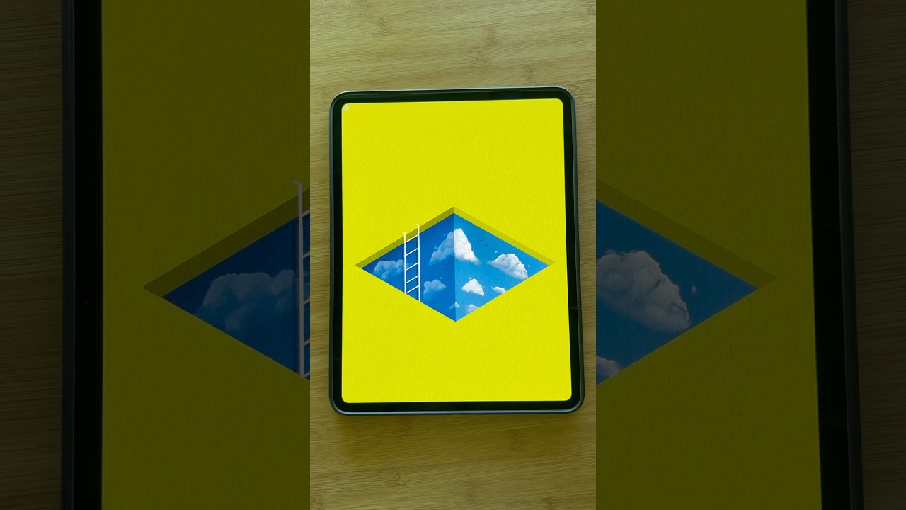 Procreate isometric drawing easy tutorial #procreatetutorials #procreate #digitalartbrushes