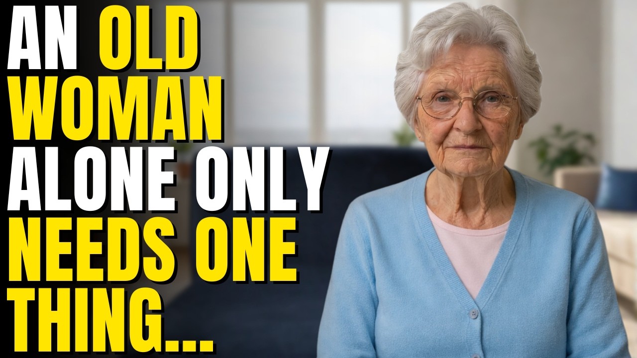 In OLD AGE, you discover you don’t need a spouse, children, or friends, only one thing…