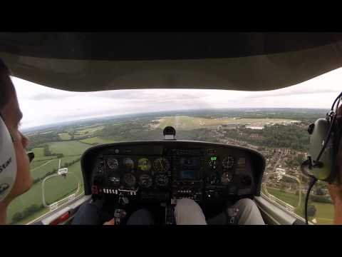 Landing at Biggin Hill Airport, London UK (EGKB), GoPro