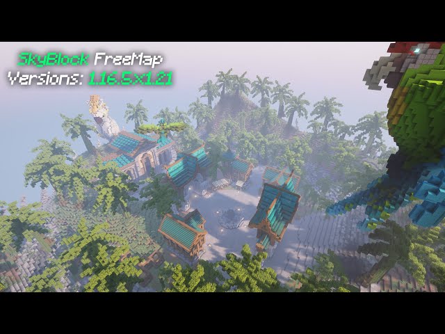 AuroraBuild - Skyblock Lobby V2 (FREE DOWNLOAD) Minecraft Map