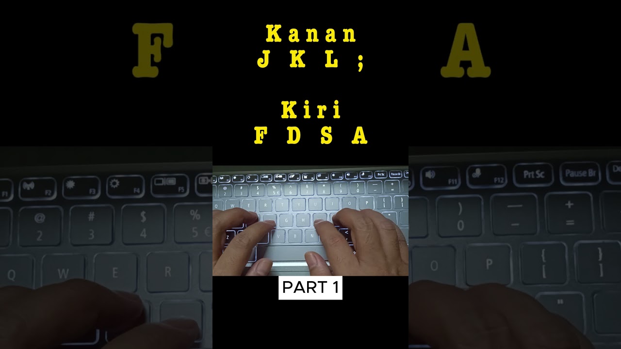 10 Finger Typing Part 1 (middle part) Secret Skill Technique #skill #typing #office