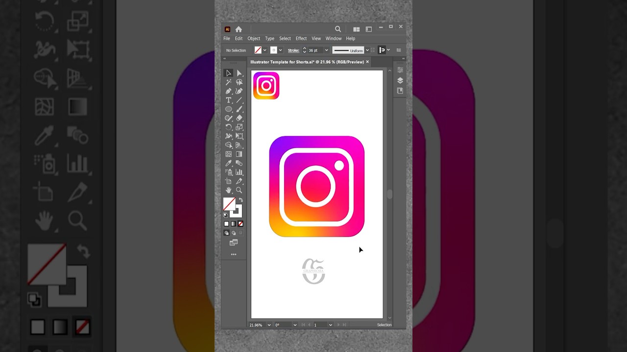 Master Logo Design: Step-by-Step Instagram Logo Tutorial in Illustrator! #shorts #viral #viralvideo