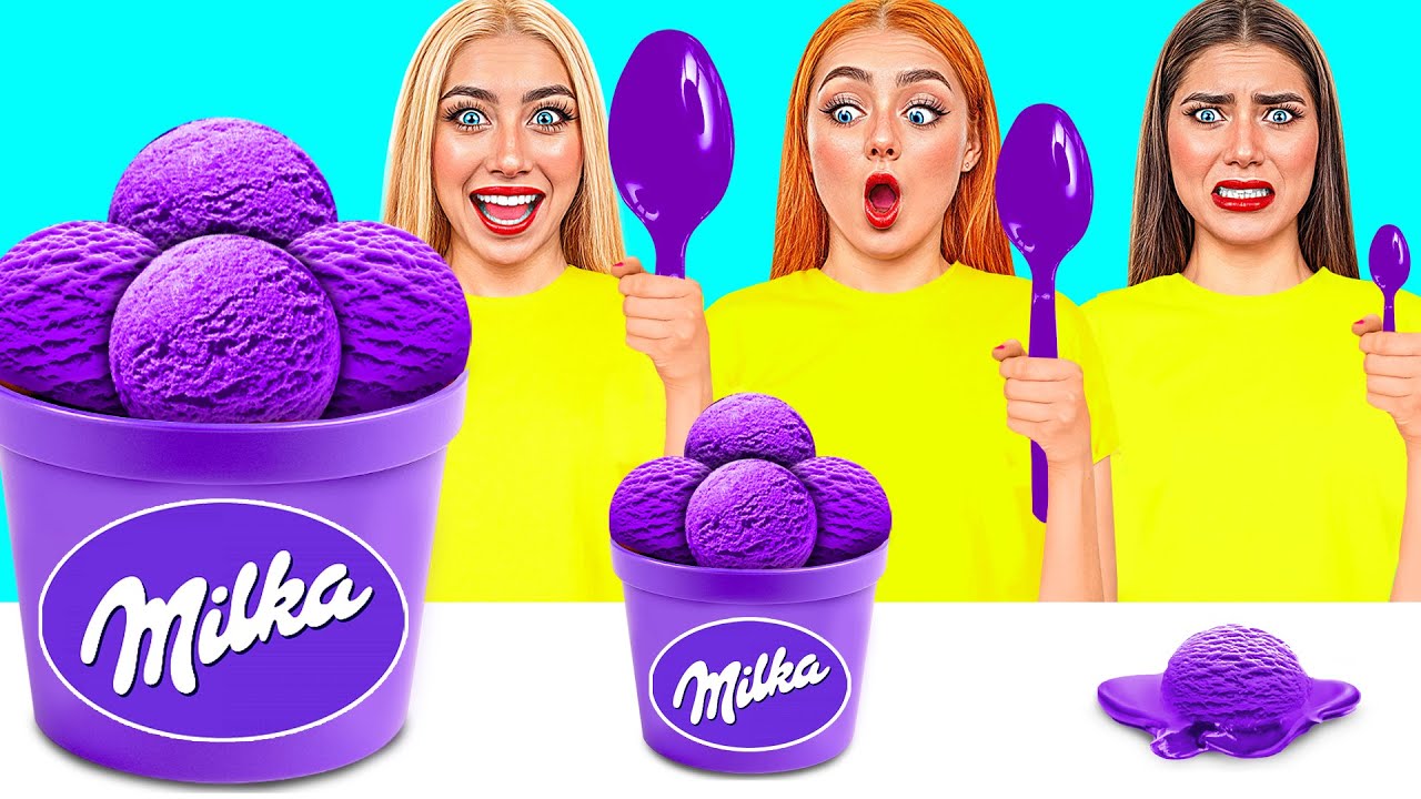 Big, Medium and Small Plate Challenge | Crazy Food Situations by Mega DO Challenge