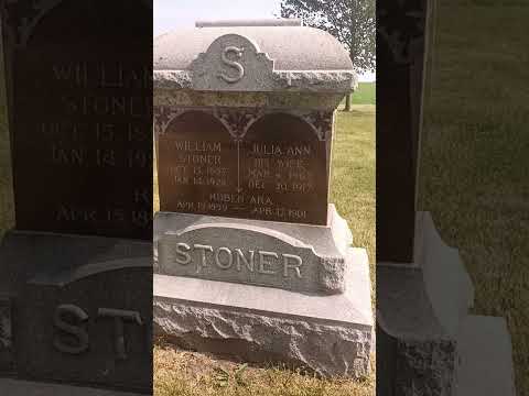 "Stoner" family name gravestone in cemetery