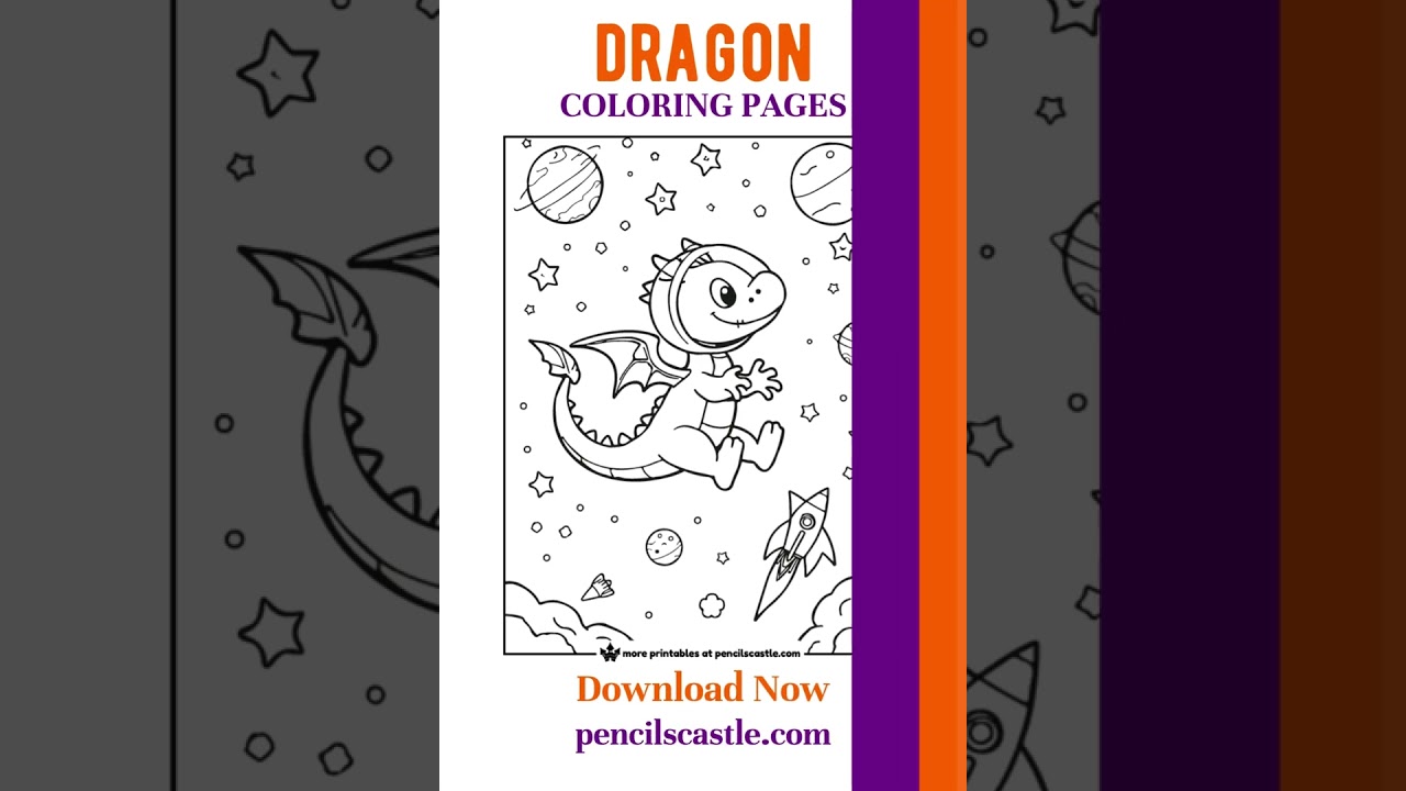 30 Dragon Coloring Pages (Free Printable PDFs)
