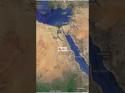 Paris France ๐จ๐ต to Nairobi Kenya ๐ฐ๐ช Flight Route || Kenya Airways KQ115 || Flight Duration 8h 38m โ๏ธ
