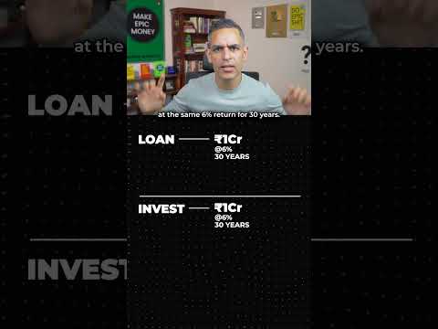 1 Cr Loan vs I Cr INVESTMENT?! | Ankur Warikoo #shorts