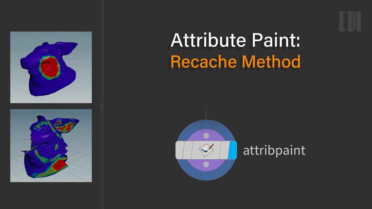 Houdini Tutorial: Attribute Paint re-cache method feature.