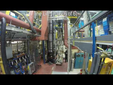 Time-Lapse of Recirculating Regenerating Riser Reactor (R-Cubed) Installation