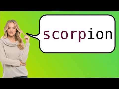 How to say 'scorpion' in French?