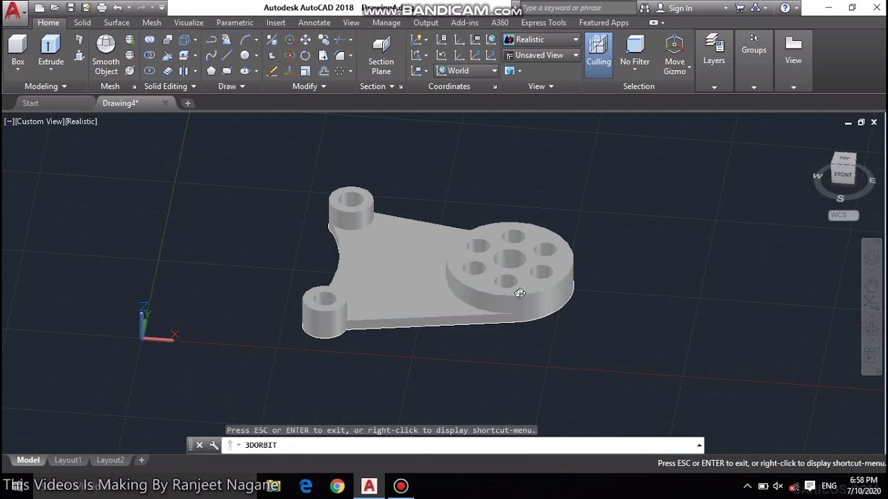 AutoCAD Tutorial 2D And 3D Machine Component Drafting And Design