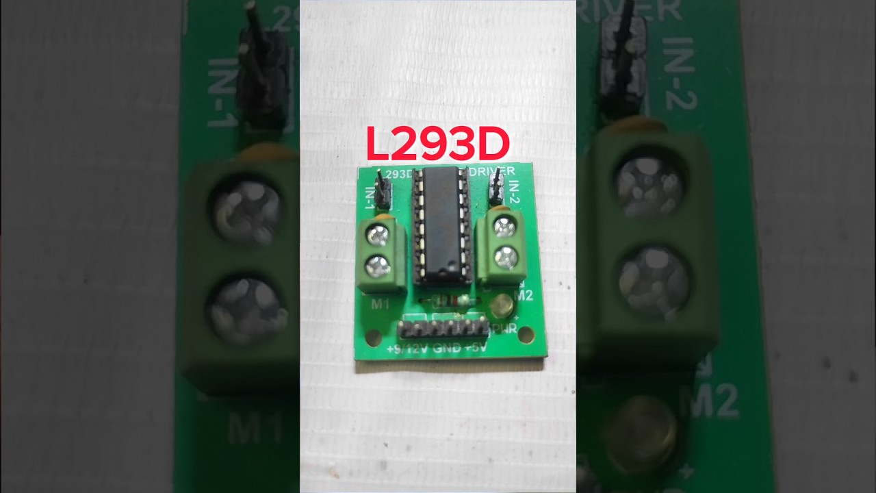 L293D Motor Driver Tutorial #motor #motordriver #l293d #l293 #robotics #automation #