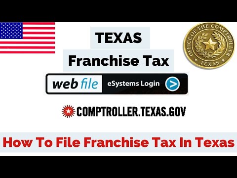 How to File Franchise Tax in Texas (USA) | How to File a No Tax Information Report.