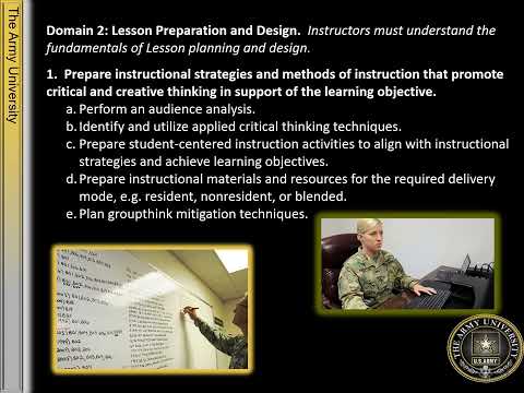New Army Instructor Competencies