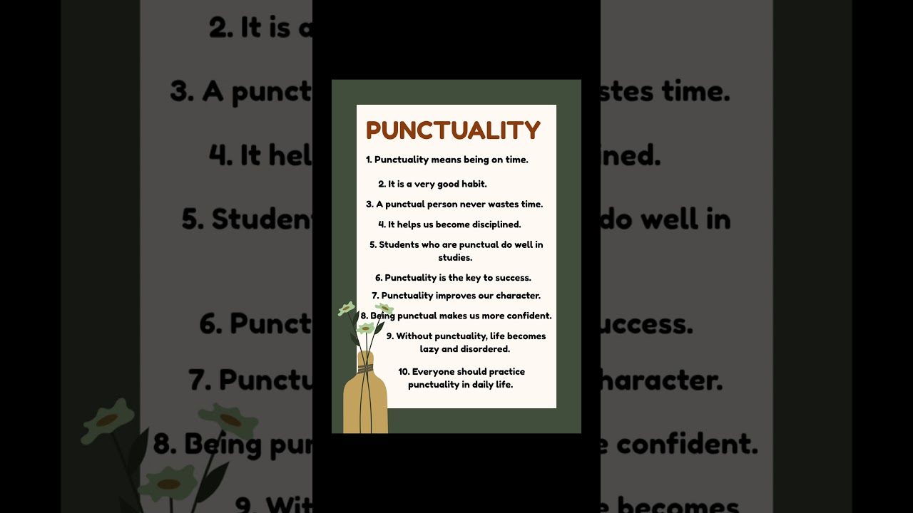 10 lines on punctuality/essay on punctuality/ few lines on punctuality/punctuality essay in English