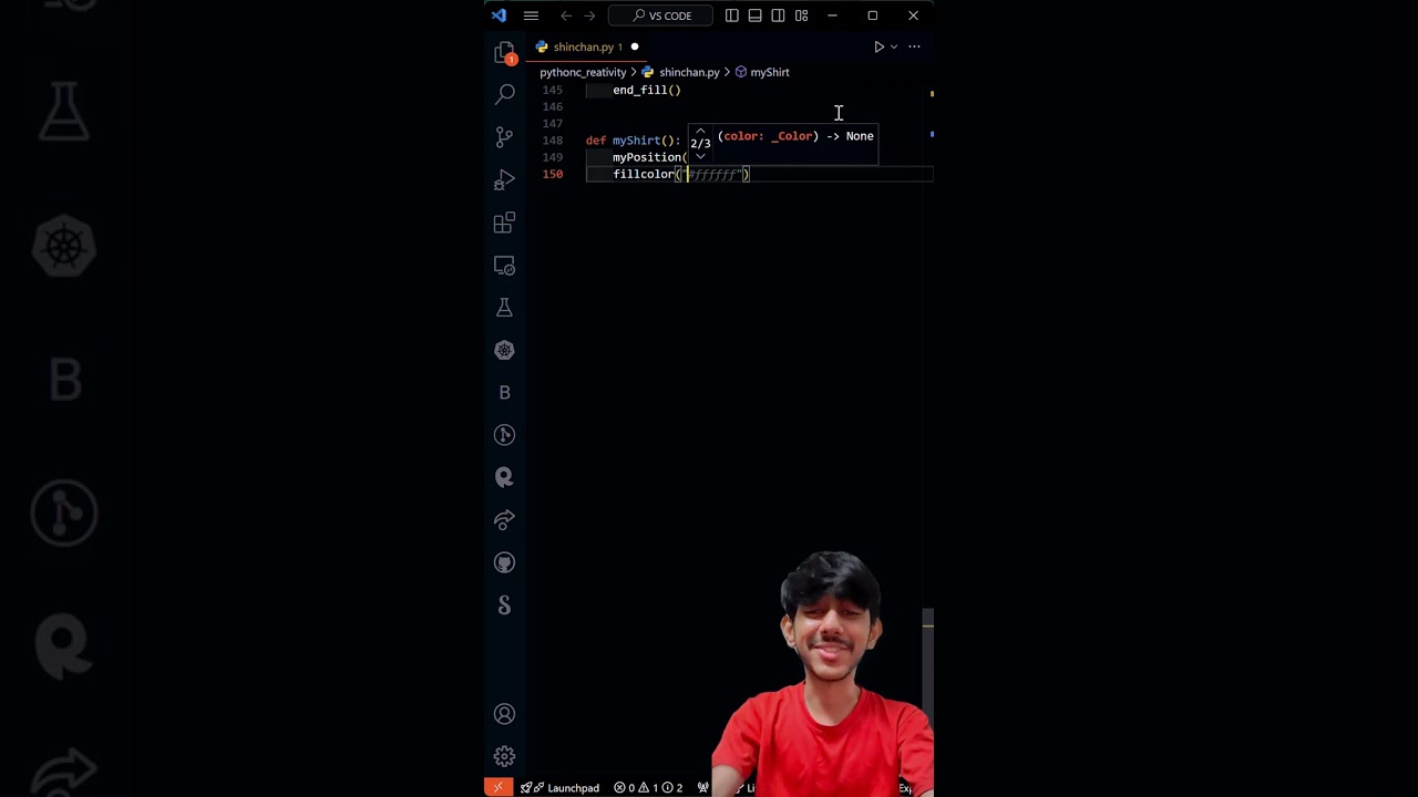 Drawing Shinchan with Code (Python Turtle) | python tricks for beginners