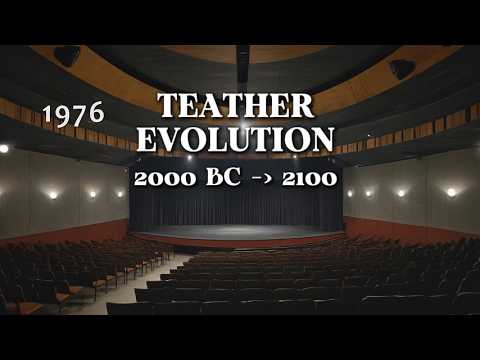 The Evolution the Theater from 2000 BC to 2100 (4K video)