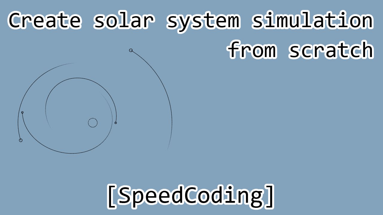 Create solar system from scratch on javascript [SpeedCoding]