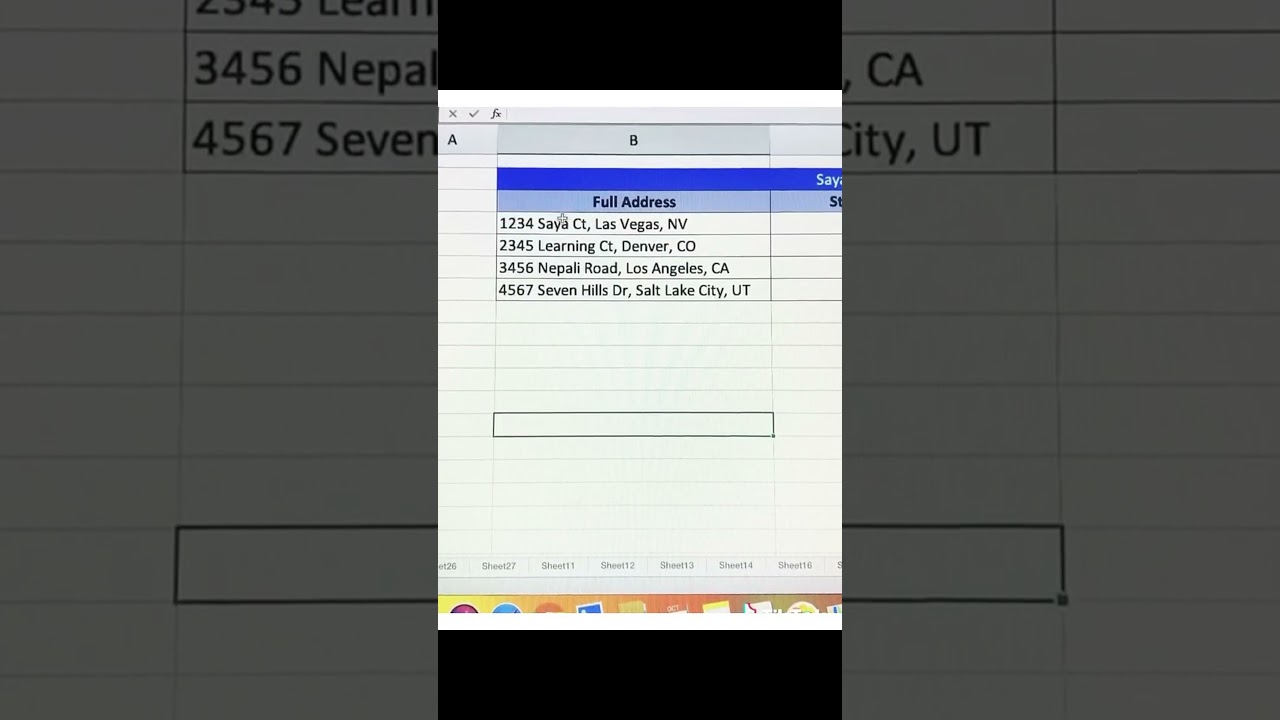Master excel spreadsheets with easy tips! #excel #tutorial #sayasolutions #learn