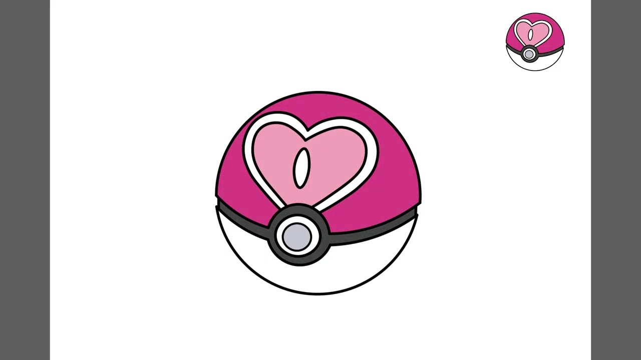 How to Draw Love Ball | POKEMON #loveball #pokemon #pikachu