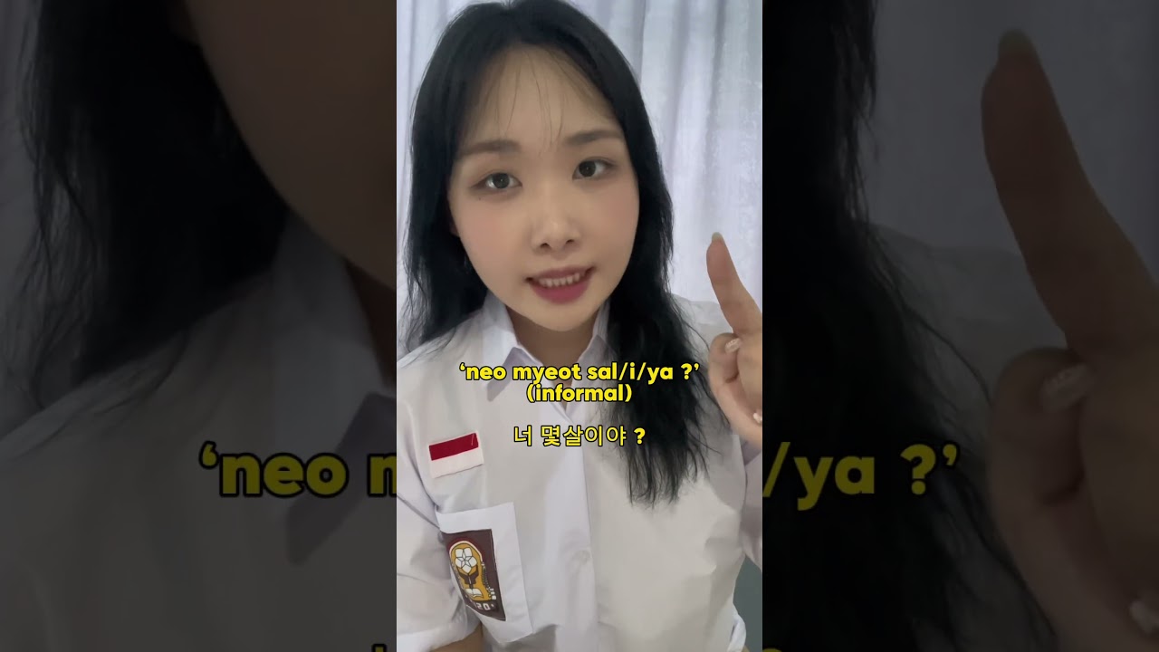 Umurmu brp ? Dalam bhs Korea 🤔 #bahasakoreaseharihari #bakor #orangkorea