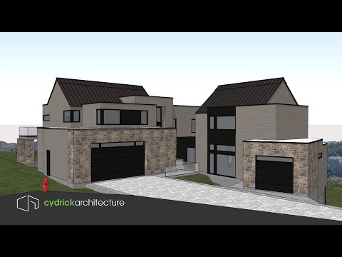 Modélisation 3D - Maison métisse + moderne (2022-03)