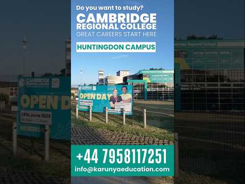 Unlock Your Future at Cambridge Regional College – Huntingdon Campus!Great Careers Start Here!