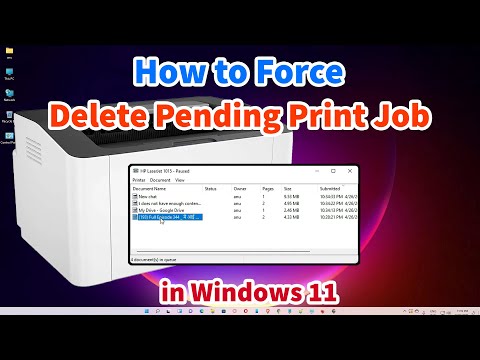 How to Force Delete Pending Print Job in Windows 11