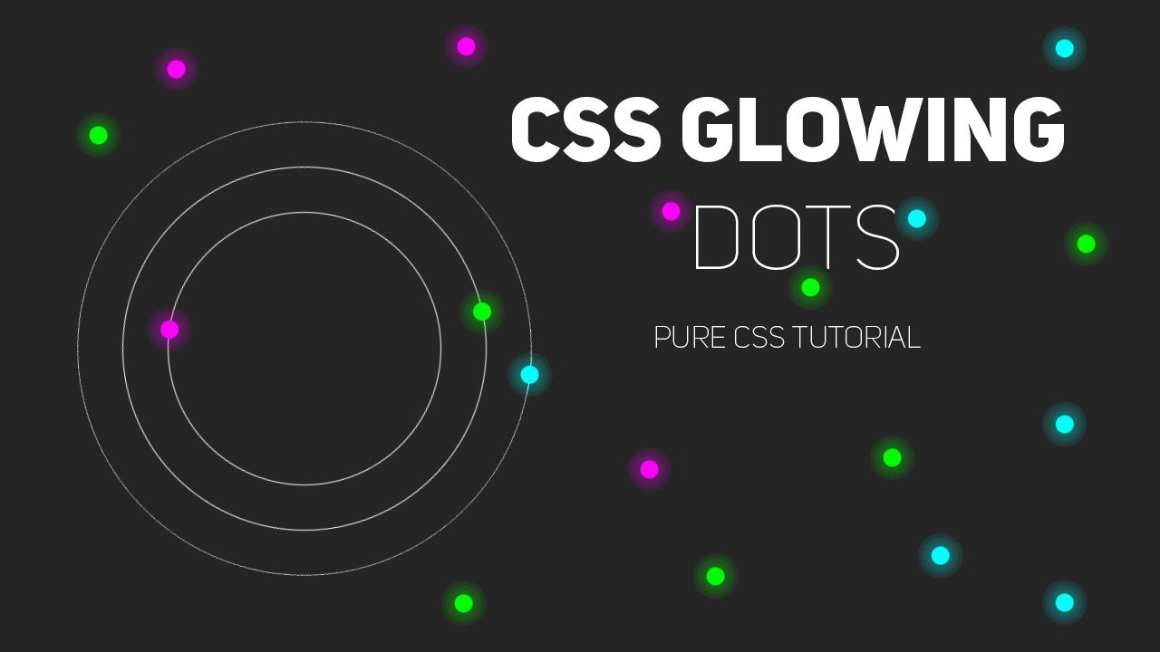 Css Glowing Dots Animation Using Css | Pure Css Tutorial