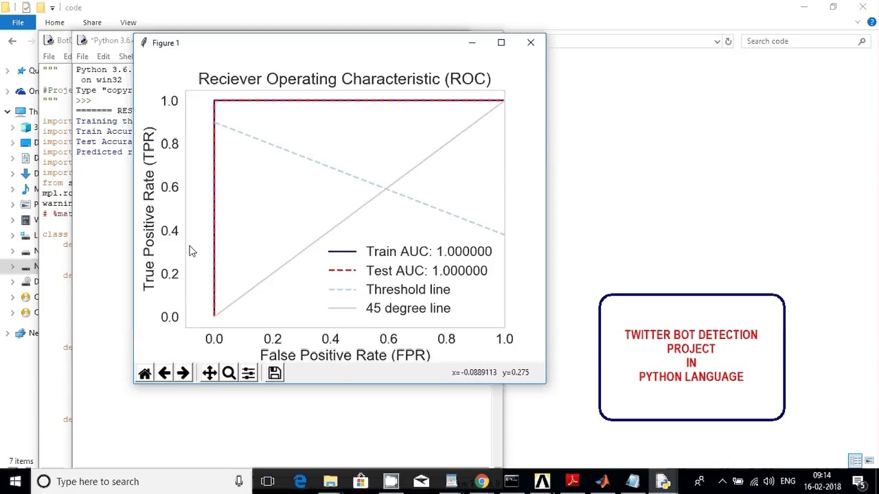 PYTHON SOURCE CODE FOR Real time Bot detection in twitter Using Python