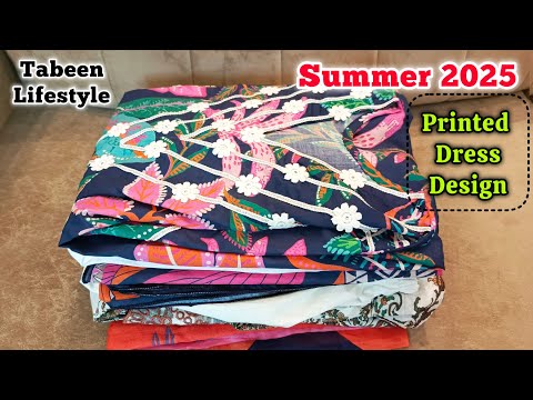 Printed Summer Dress Design Ideas 2025 | Summer dress designing ideas by Tabeen Lifestyle