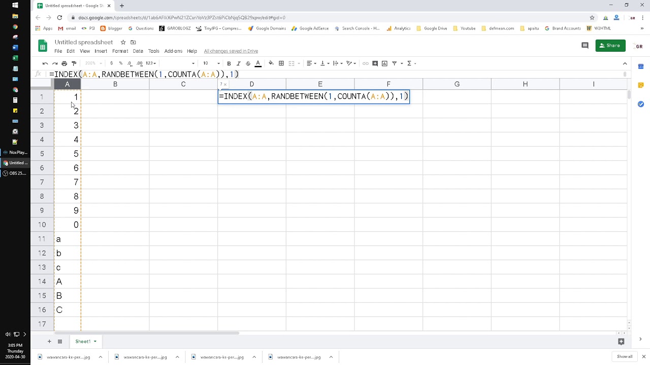 How To Generate Random Unique Alphanumeric String in Google Sheet. Slug generator