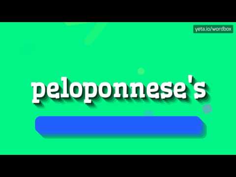 PELOPONNESE'S - HOW TO PRONOUNCE IT!?