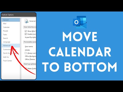 How To Move Calendar to Bottom On Microsoft Outlook (Full Tutorial)