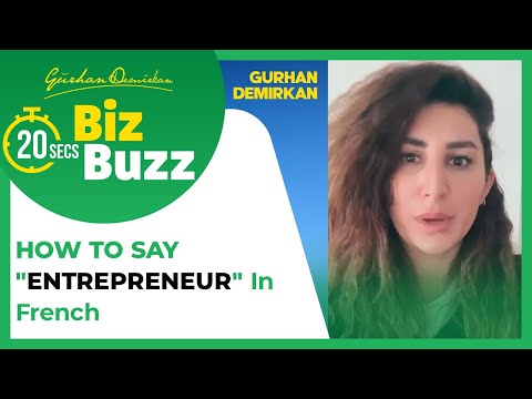 How To Say "ENTREPRENEUR" In French