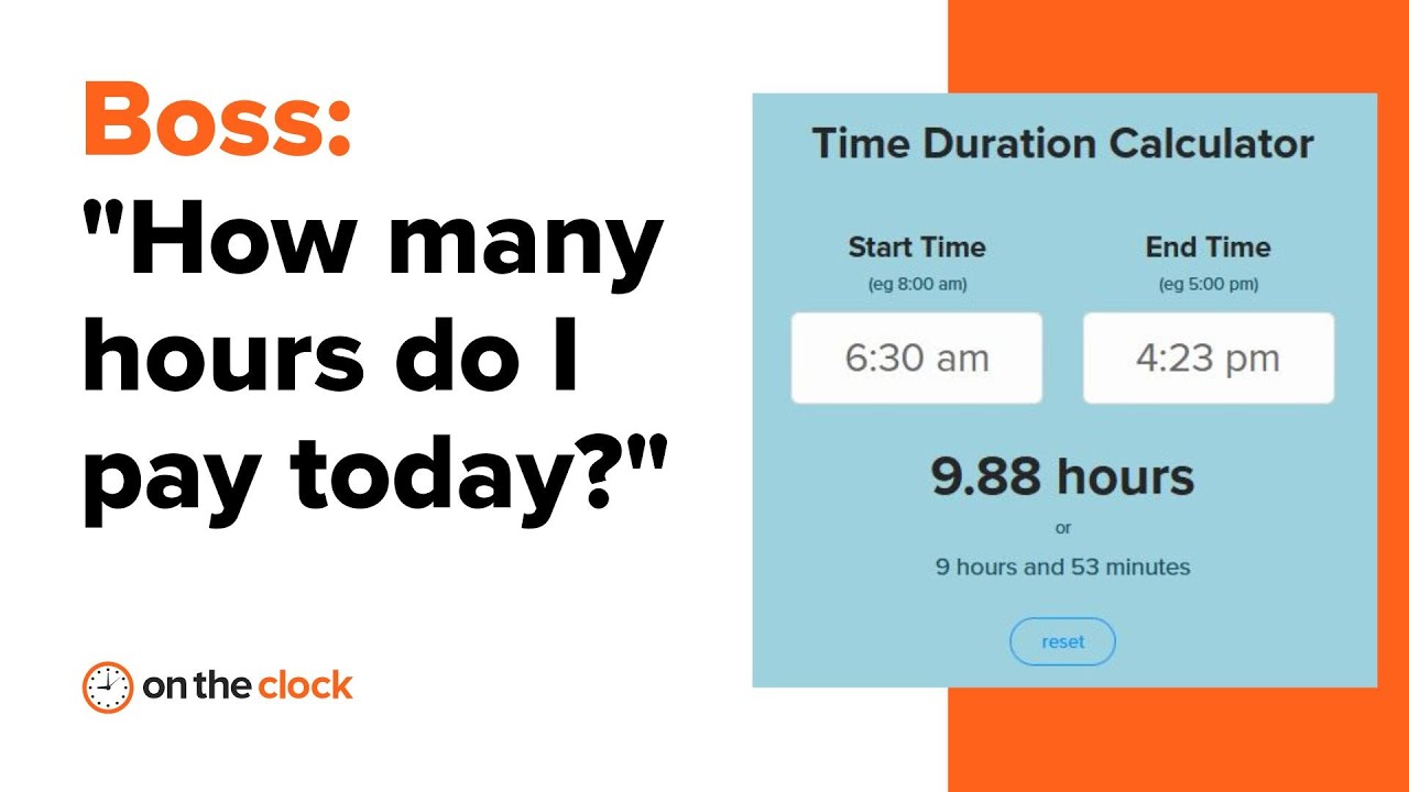 Free time duration calculator tool