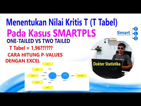 Menentukan Nilai T Tabel dan P Values dalam SmartPLS