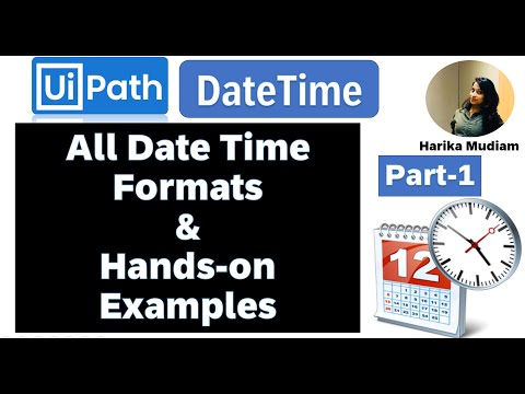 Learn what are the different Formats of Date and Time - Date time - Part1